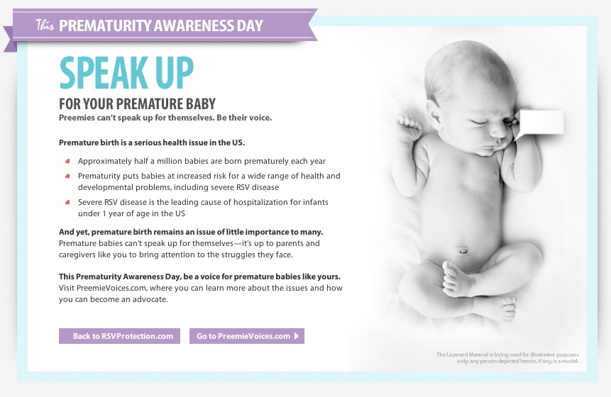 World Prematurity Day and RSV - Awareness Can Save Babies' Lives!
