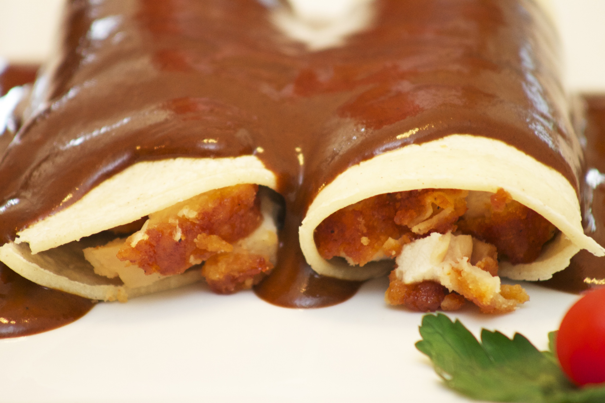 #AD BBQ Mole Enchiladas