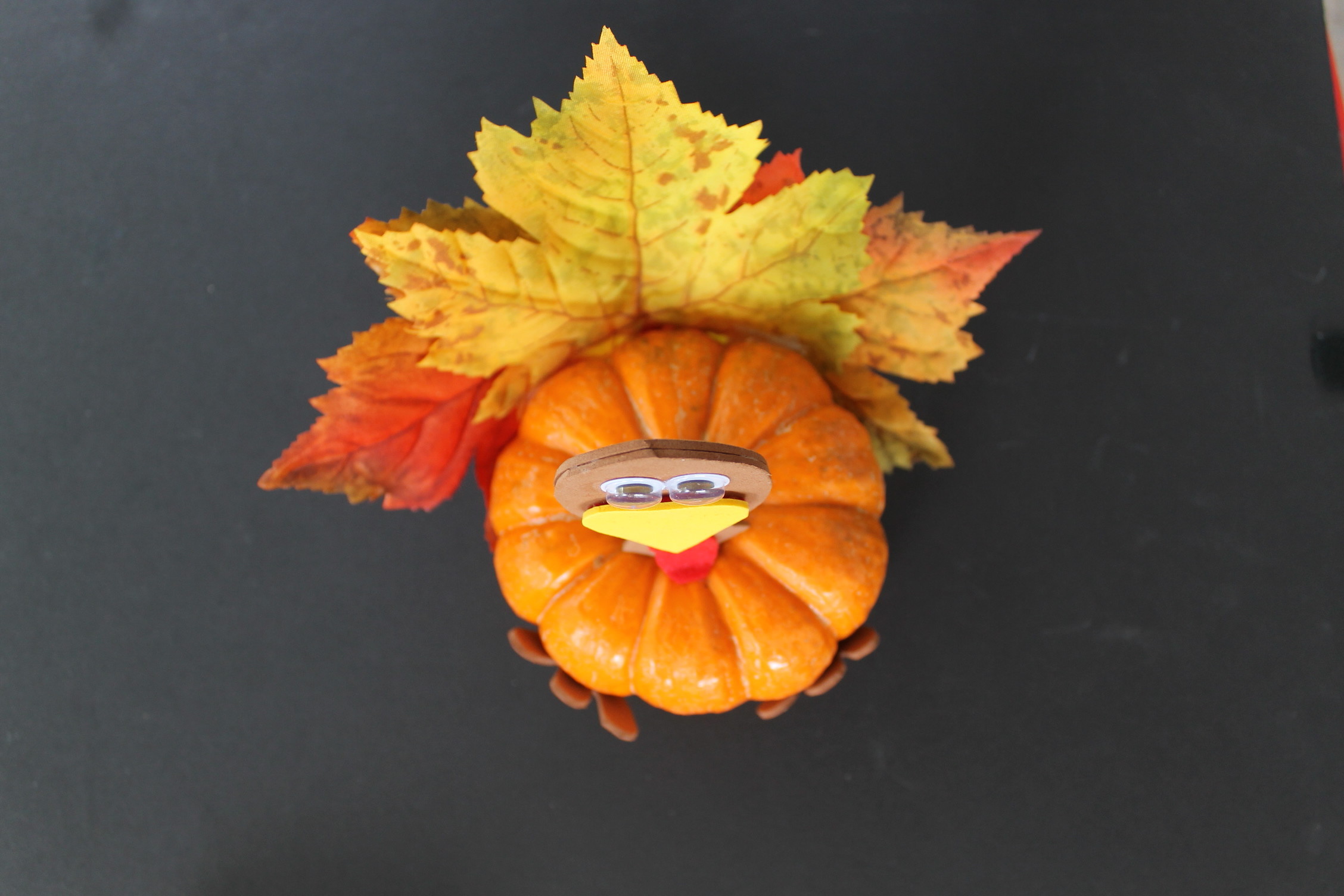 Thanksgiving Pumpkin Turkey Craft for Kids