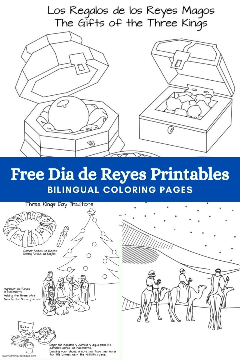 Día de Reyes Free Coloring Pages - Printable