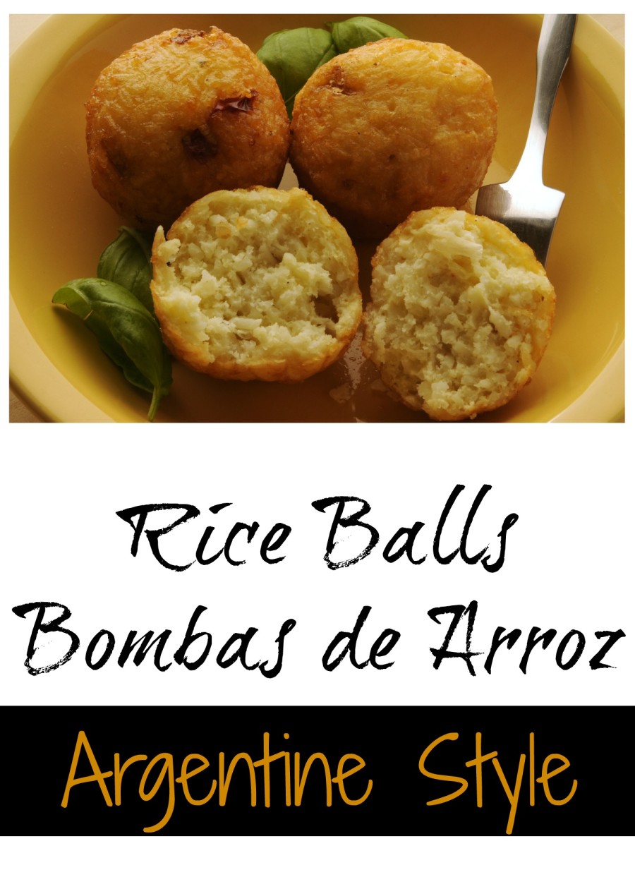 Rice Balls Recipe - Bombas de Arroz Argentinas