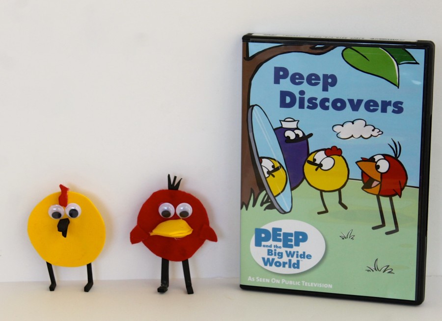 Peep and the Big Wide World DIY finger puppets