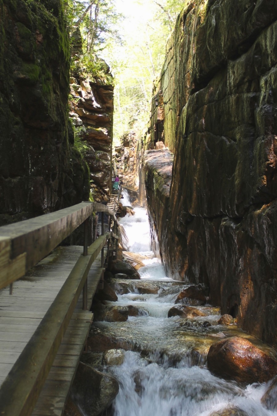 Flume Gorge in Franconia Notch State Park, New Hampshire