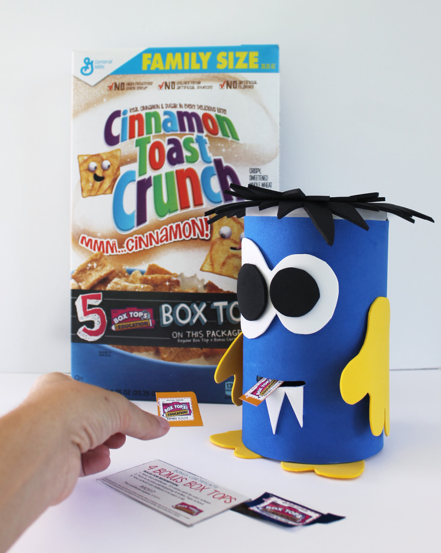 DIY Monster For Collecting Your BoxTops For Education