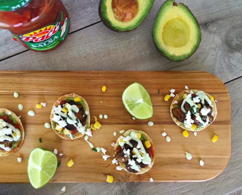 Mini Vegetable Tostadas Recipe