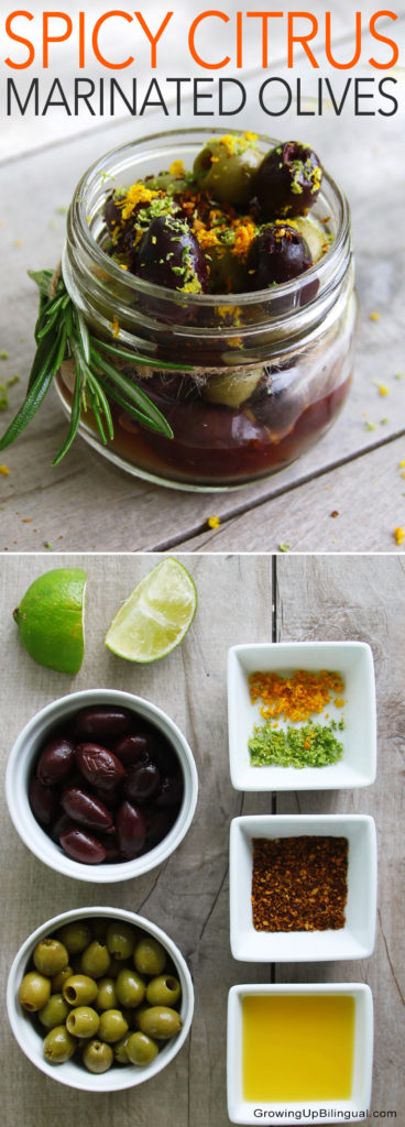 Spicy Citrus Marinated Olives