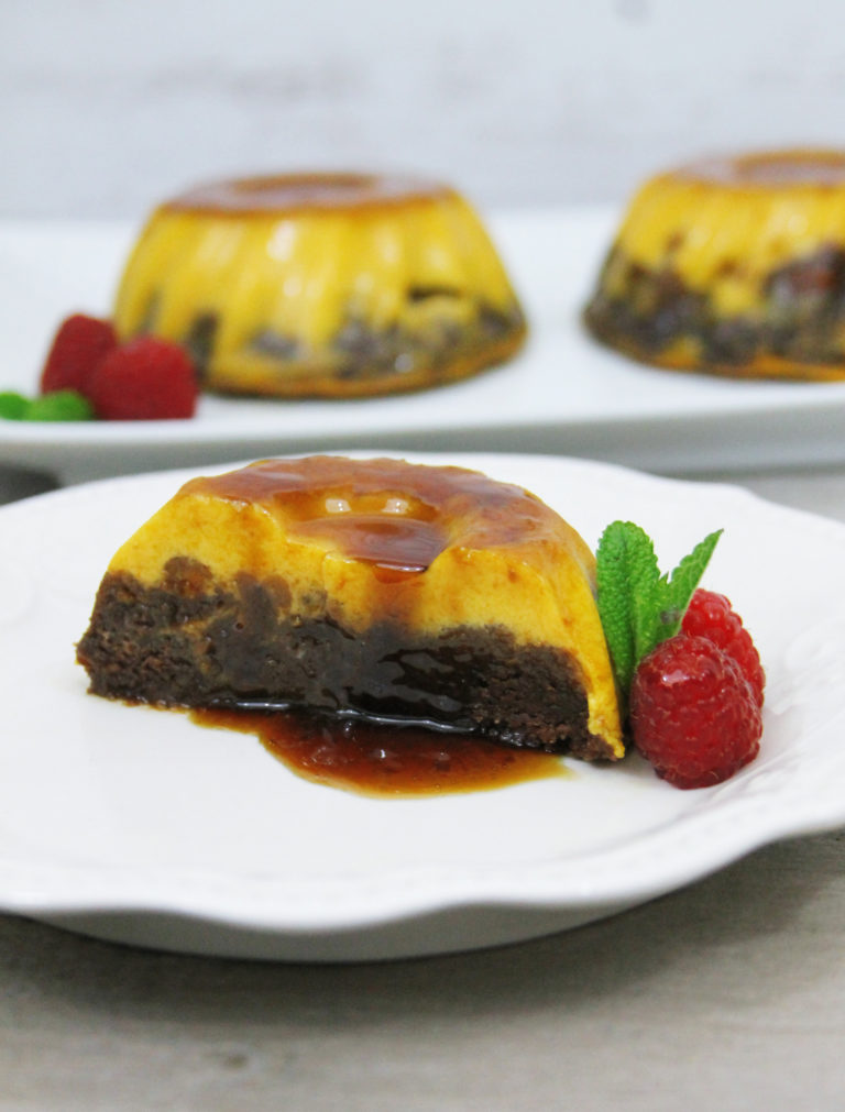 Nutella Chocolate Flan, A Heart-Shaped Valentine's Dessert