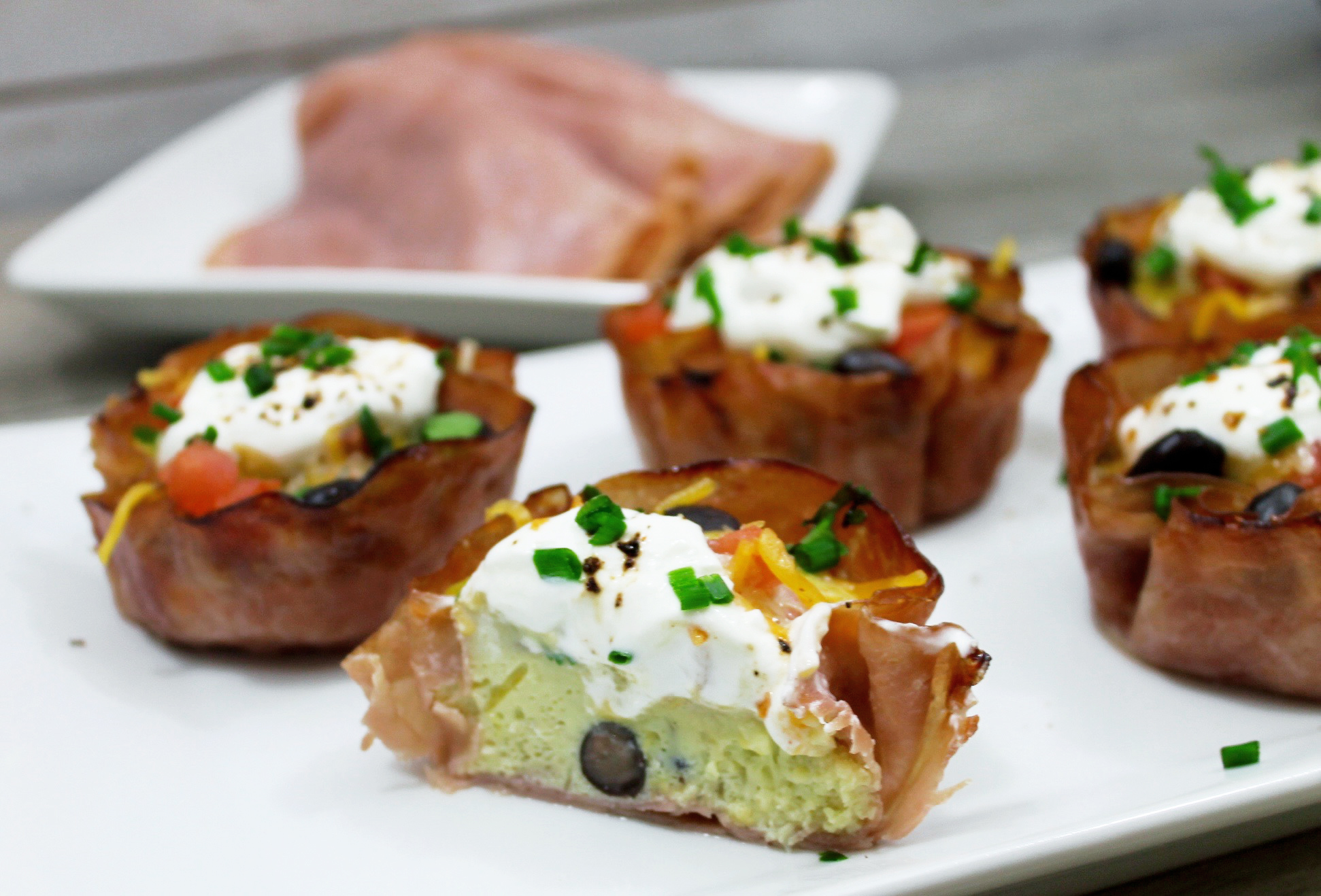 Spicy Southwest Egg and Ham Cups