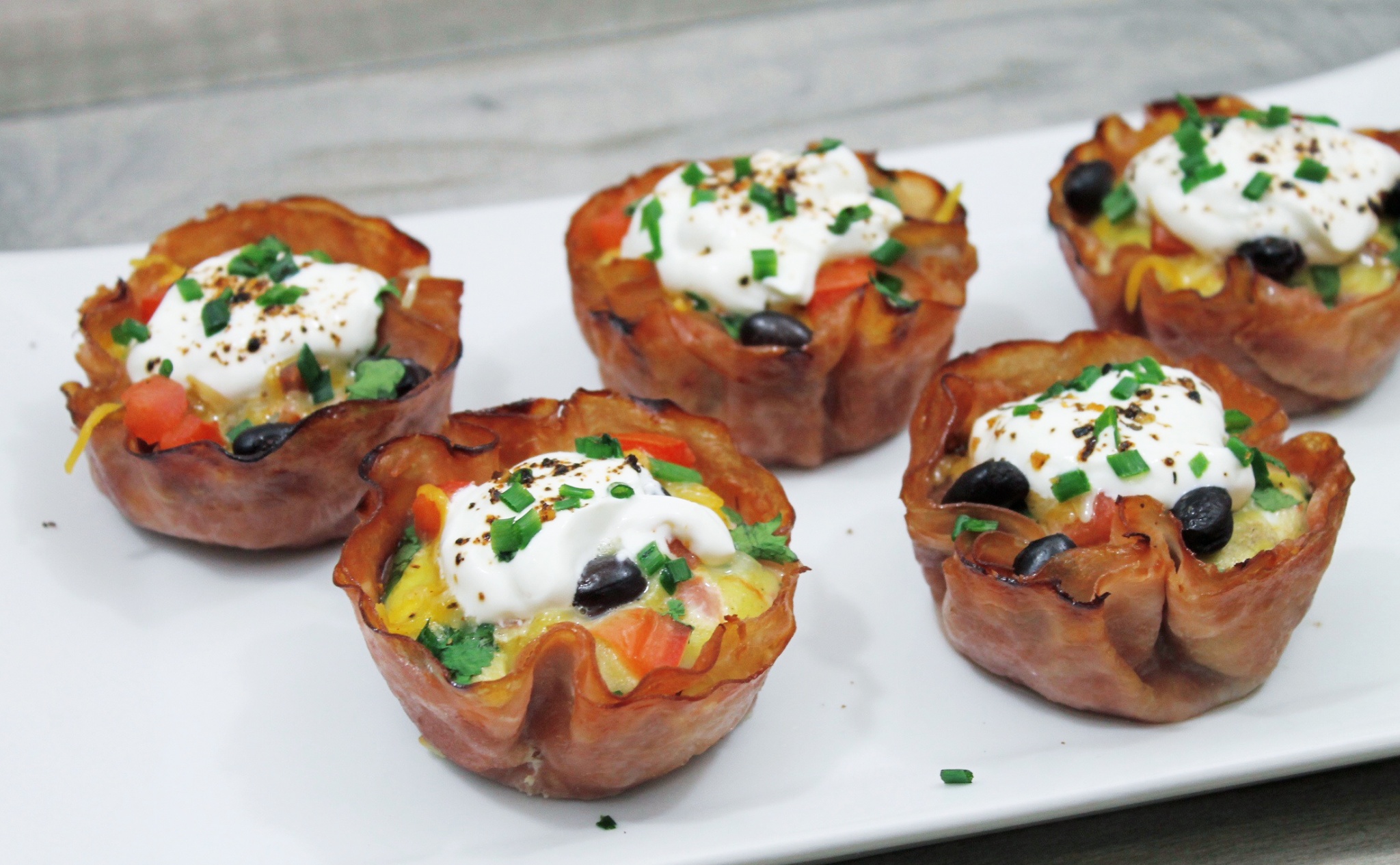 Spicy Southwest Egg and Ham Cups