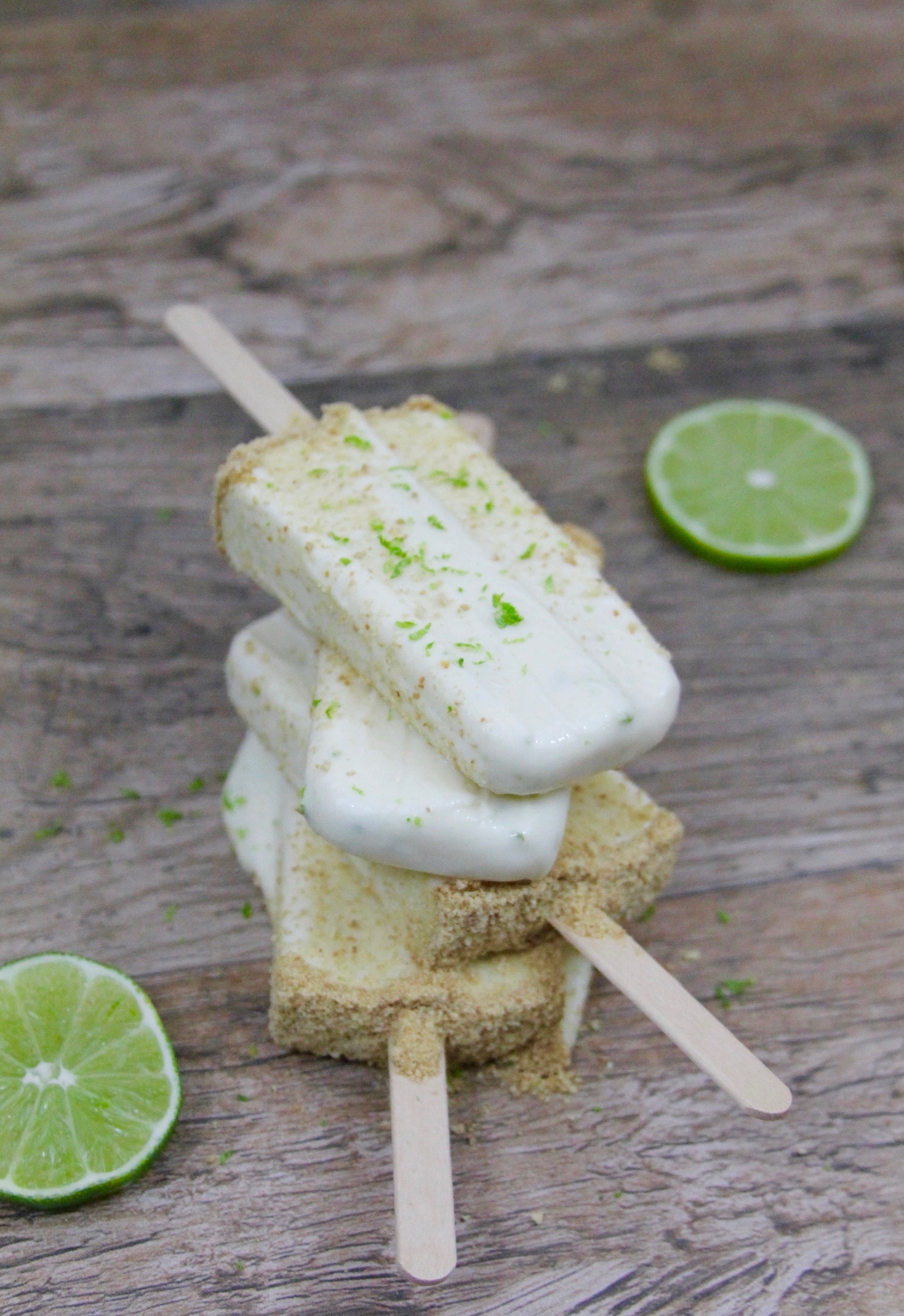 Protein Packed Vegan Key Lime Pie Popsicles