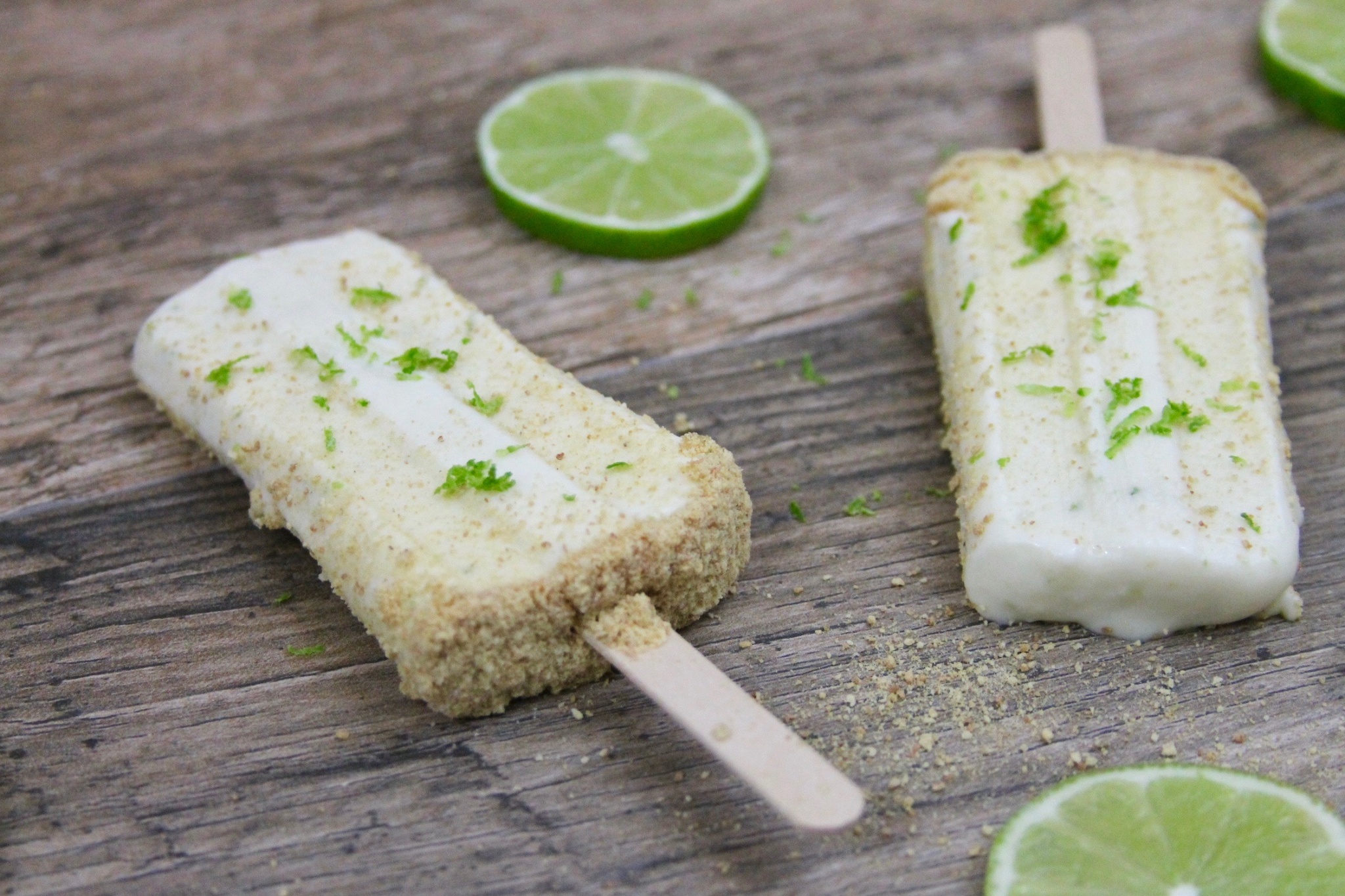 Protein Packed Vegan Key Lime Pie Popsicles