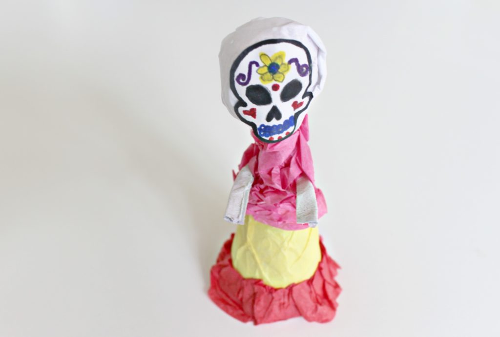 DIY Day of the Dead Catrina Craft For Kids