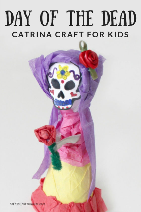 DIY Day of the Dead Catrina Craft For Kids