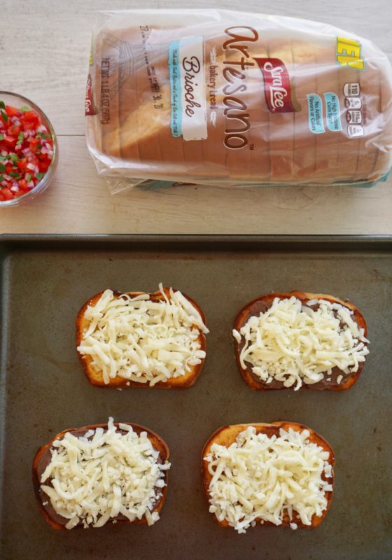 Mexican Molletes Grilled Cheese Sandwich