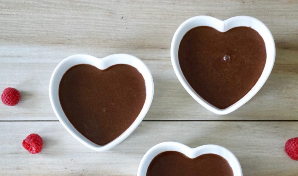 Nutella Chocolate Flan Heart Shaped Valentine's Dessert