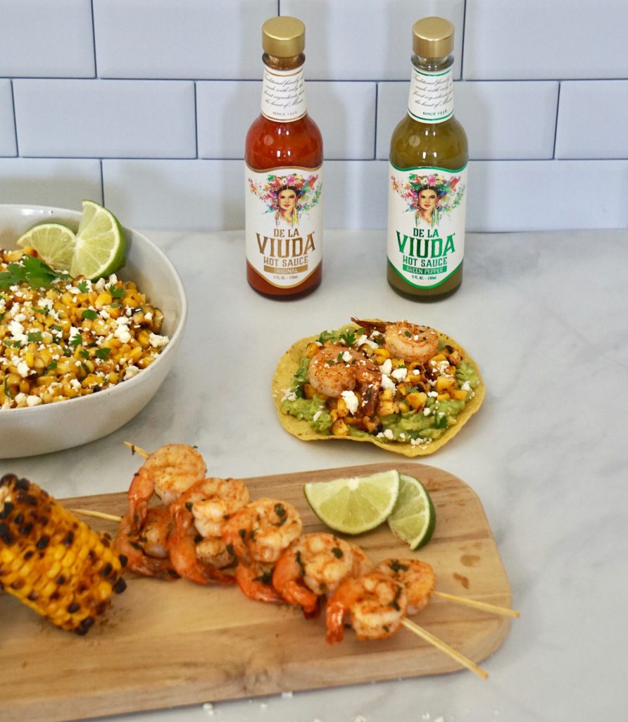Spicy Shrimp and Esquites Tostadas