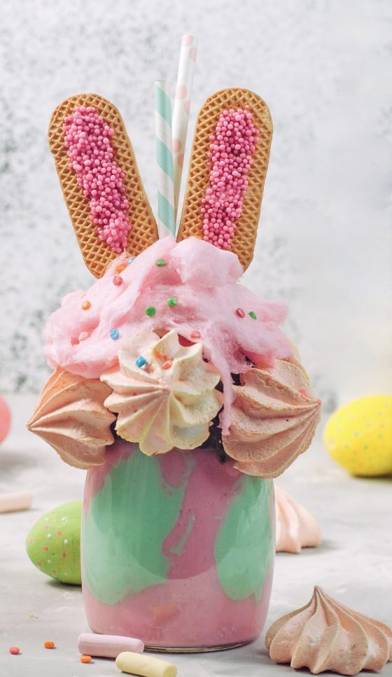 Bunny Ears Easter Freak Shake