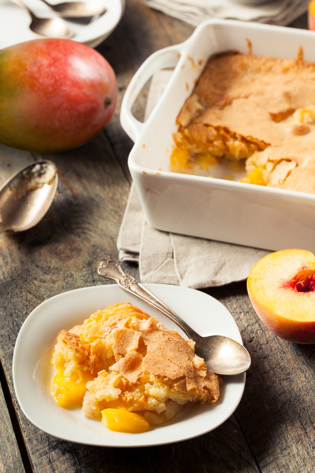 Mango and Peach Cobbler