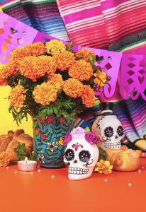 Day of the Dead Marigold Sugar Cookies