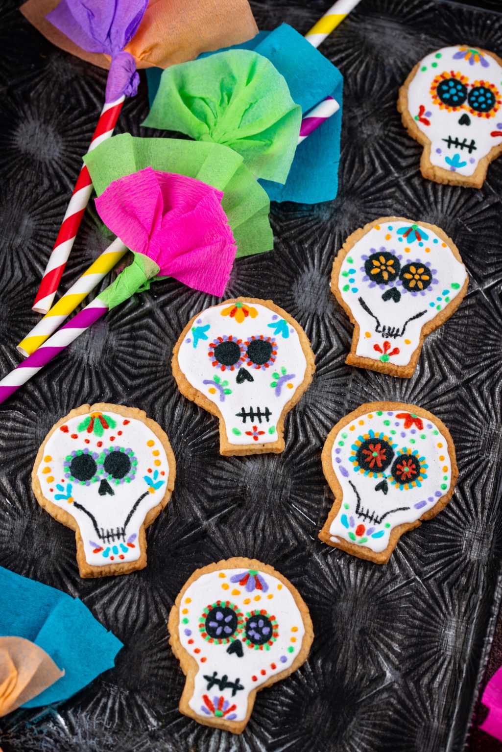 Easy Catrina Sugar Skull Cookies for the Day of the Dead