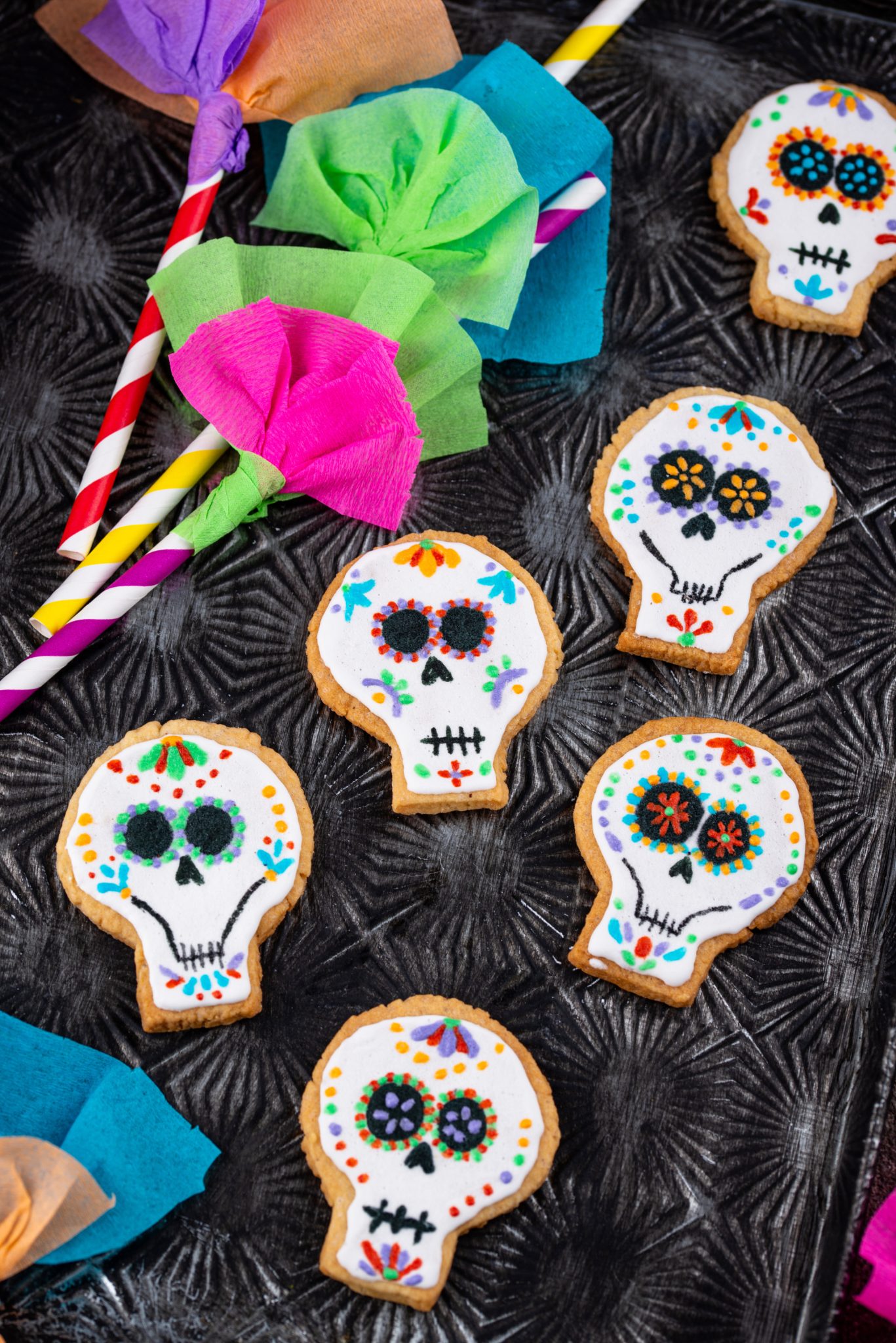 Easy Catrina Sugar Skull Cookies for the Day of the Dead