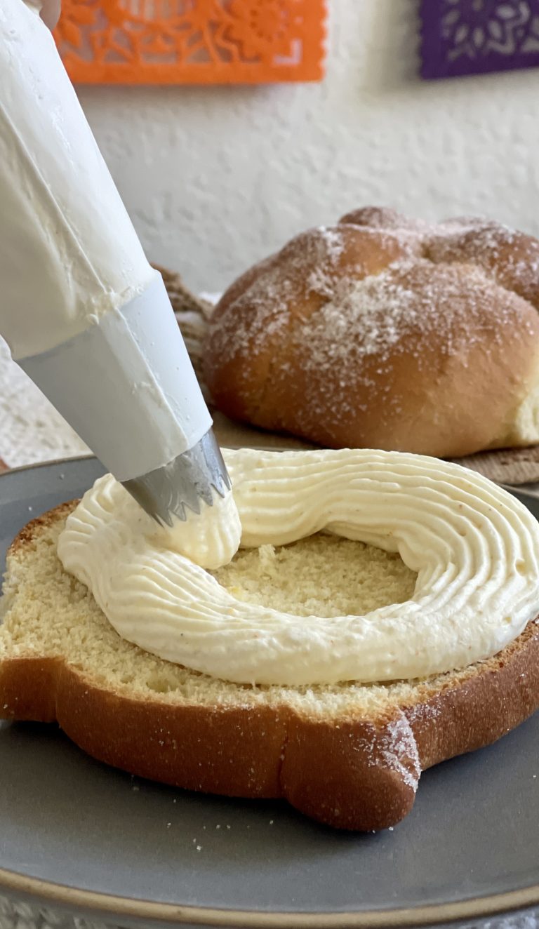 Cempasúchil (Marigold) Cream Filled Pan de Muerto