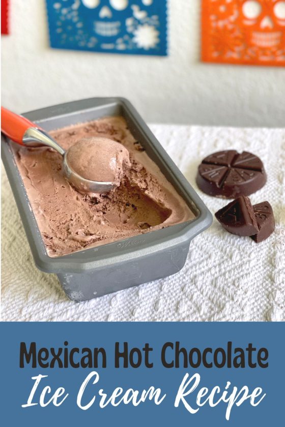 Mexican Hot Chocolate Ice Cream Filled Pan de Muerto