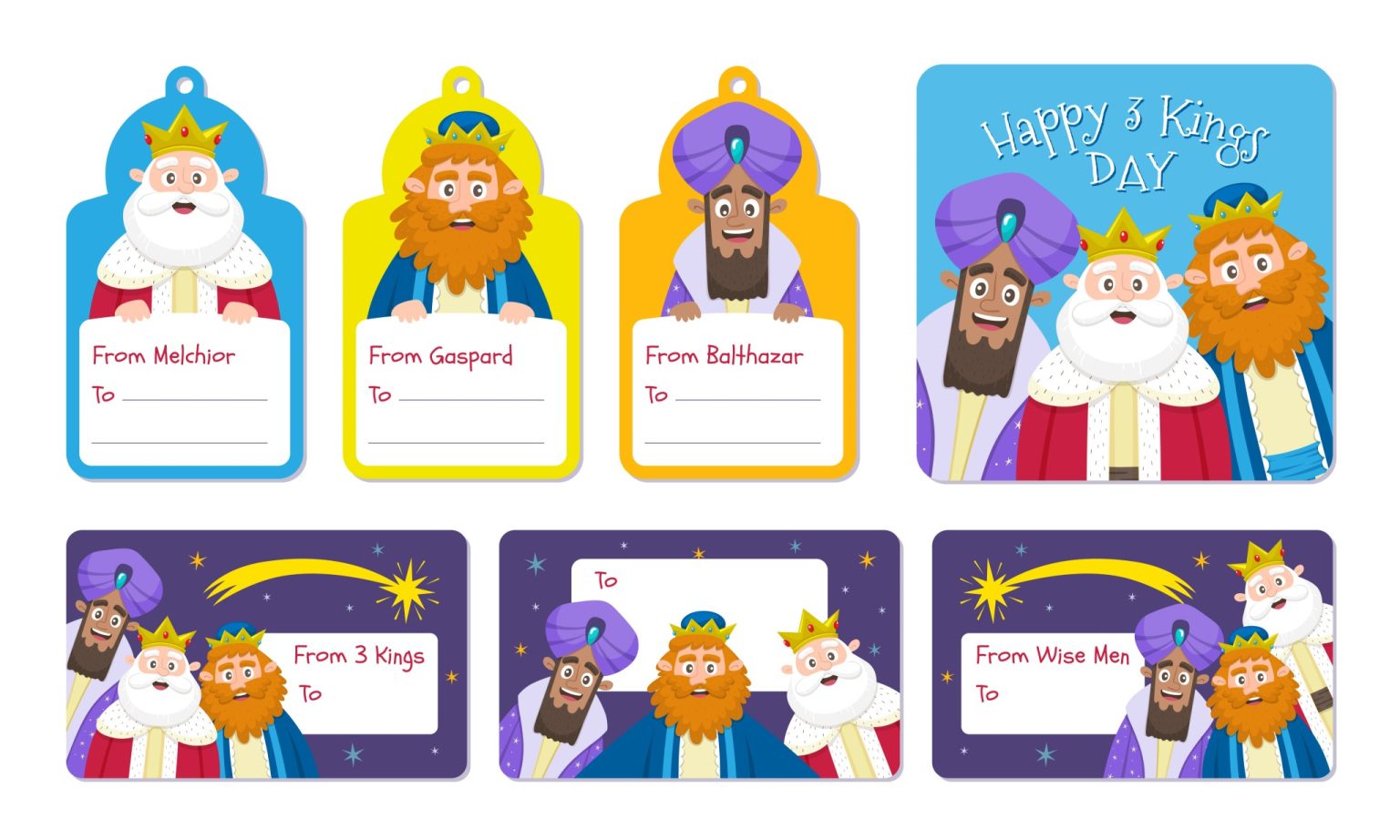 Three Kings Day Free Gift Tags and Printable Letter for the Wise Men