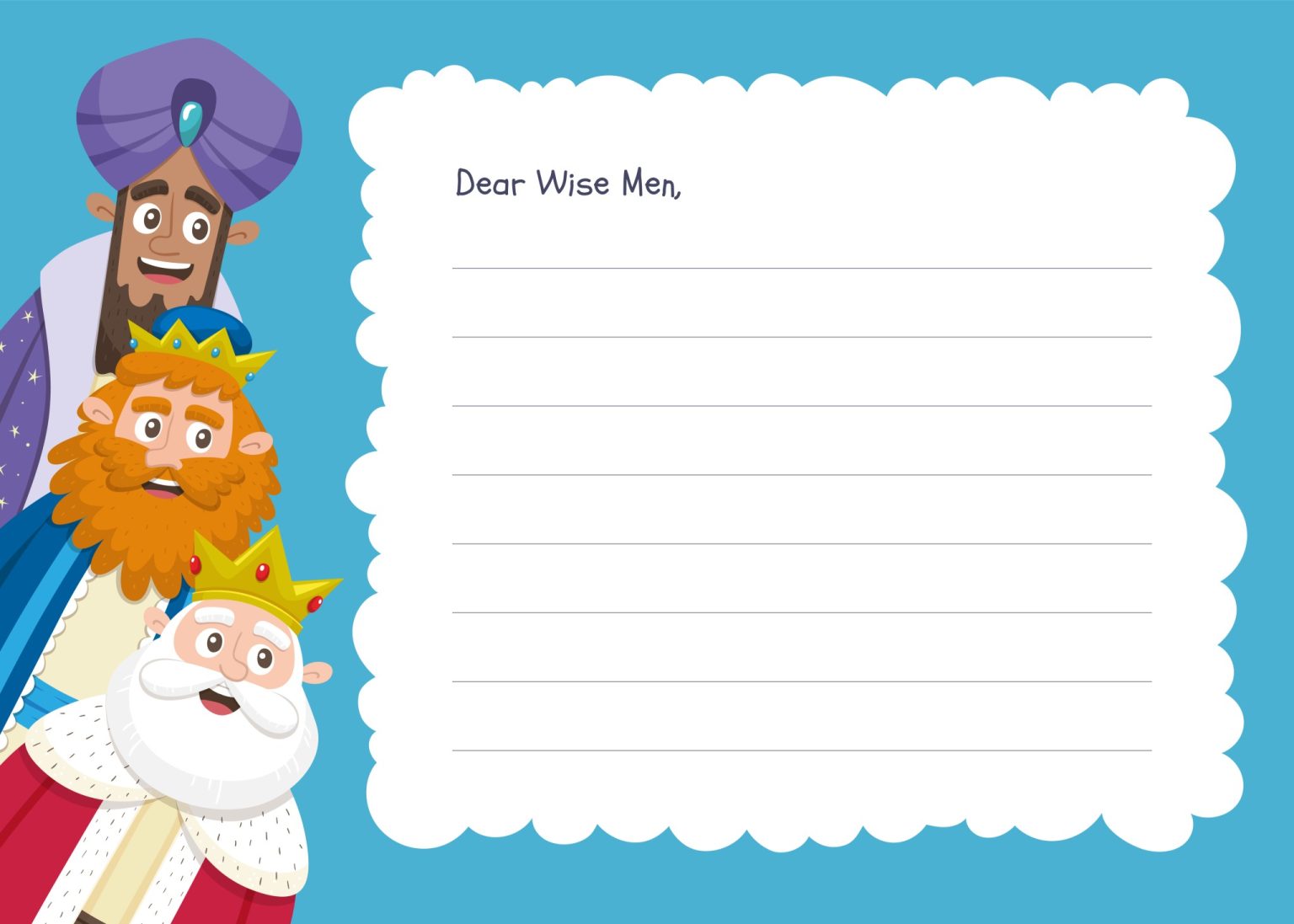 Three Kings Day Free Gift Tags and Printable Letter for the Wise Men