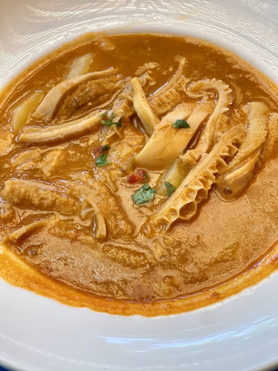 Guatemalan Tripe Stew Recipe in Tomato Sauce (Panza en Tiras)