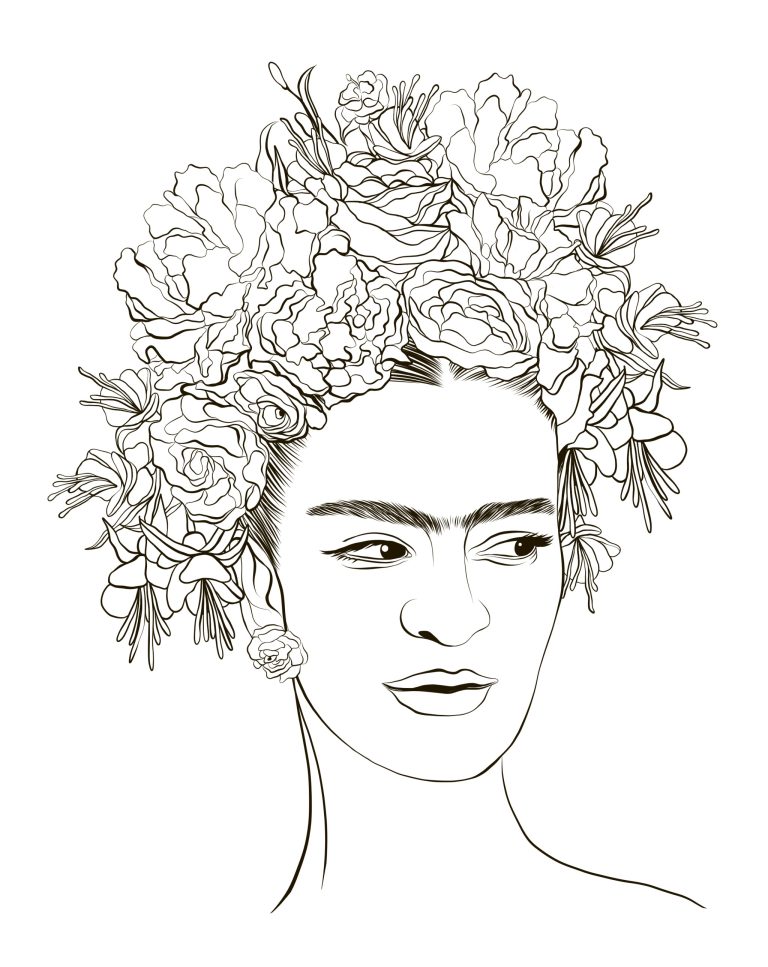 Free Printable Frida Kahlo Coloring Pages