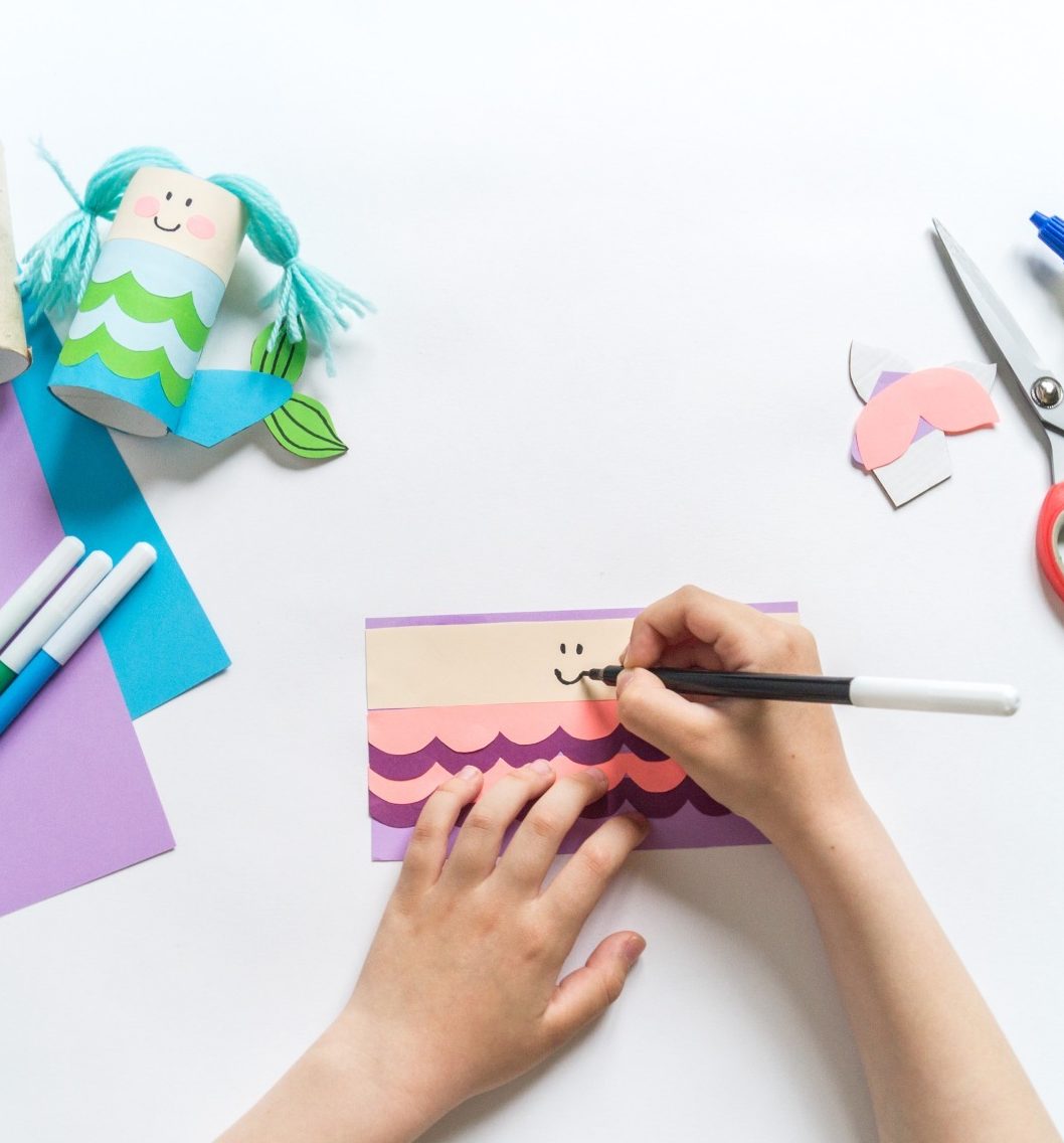 Cute Mermaid Toilet Roll Craft for Kids