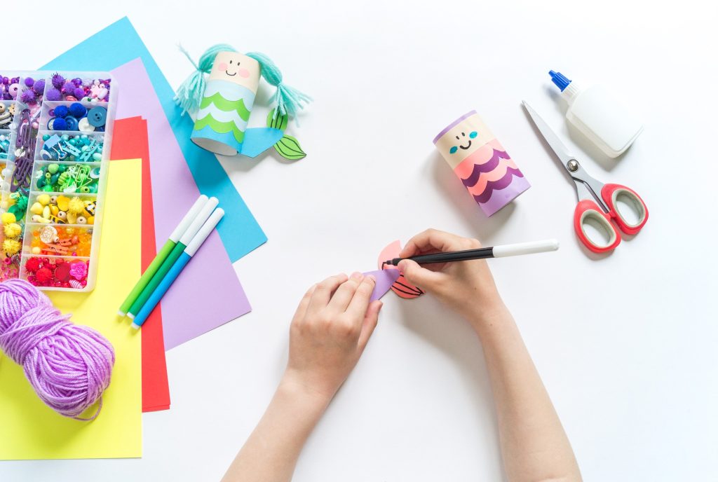 Cute Mermaid Toilet Roll Craft for Kids