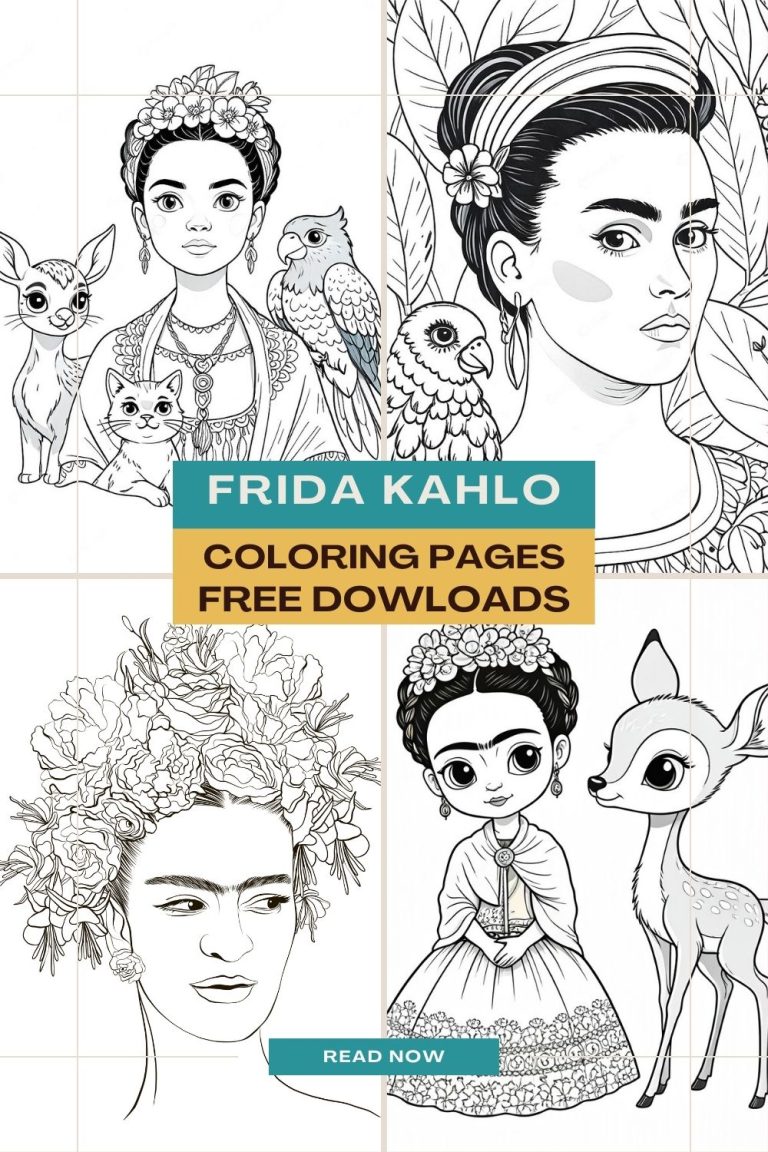 Free Printable Frida Kahlo Coloring Pages