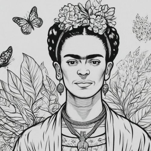Free Printable Frida Kahlo Coloring Pages