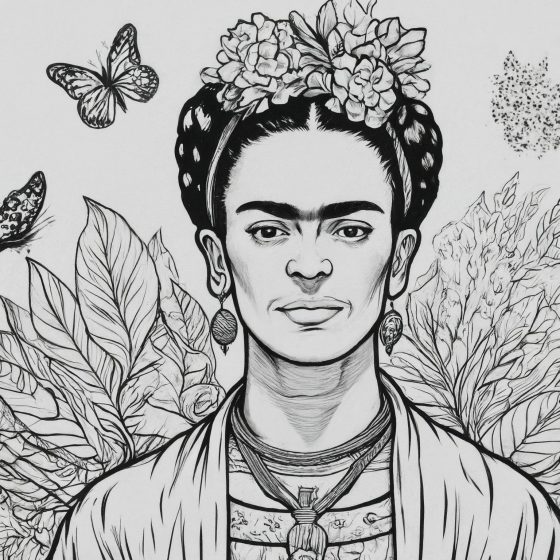 Free Printable Frida Kahlo Coloring Pages