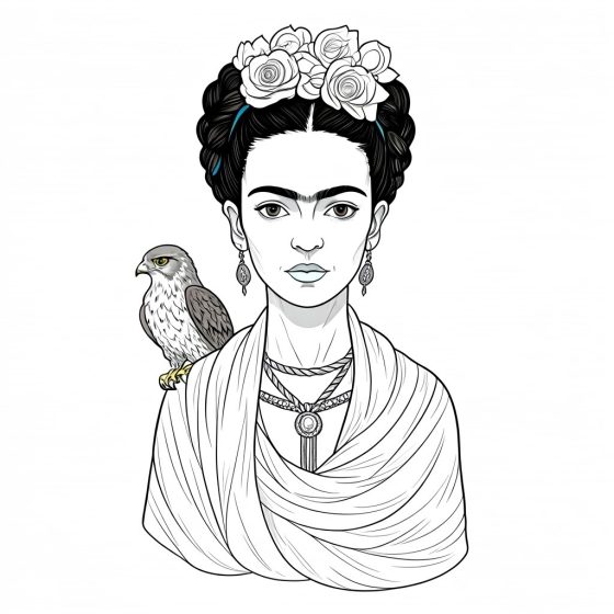Free Printable Frida Kahlo Coloring Pages