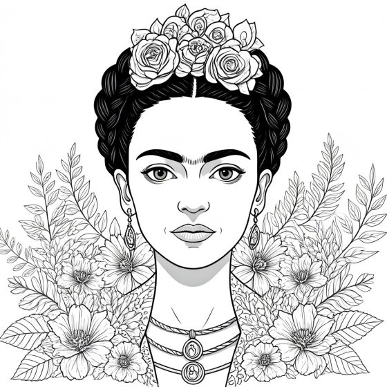 Free Printable Frida Kahlo Coloring Pages
