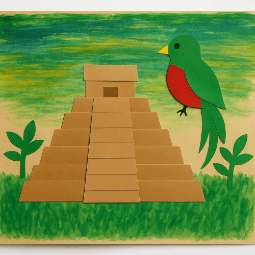 Mayan Pyramid Craft for Kids: An Easy Guatemalan Pyramid Craft